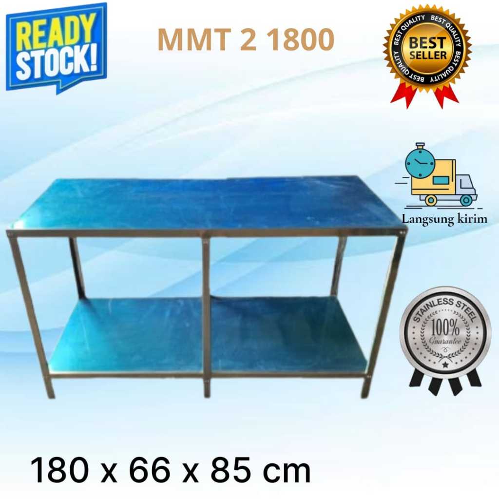 Jual Meja Dapur Stainless Panjang 1,8 Meter Meja Kompor Meja Prepare ...