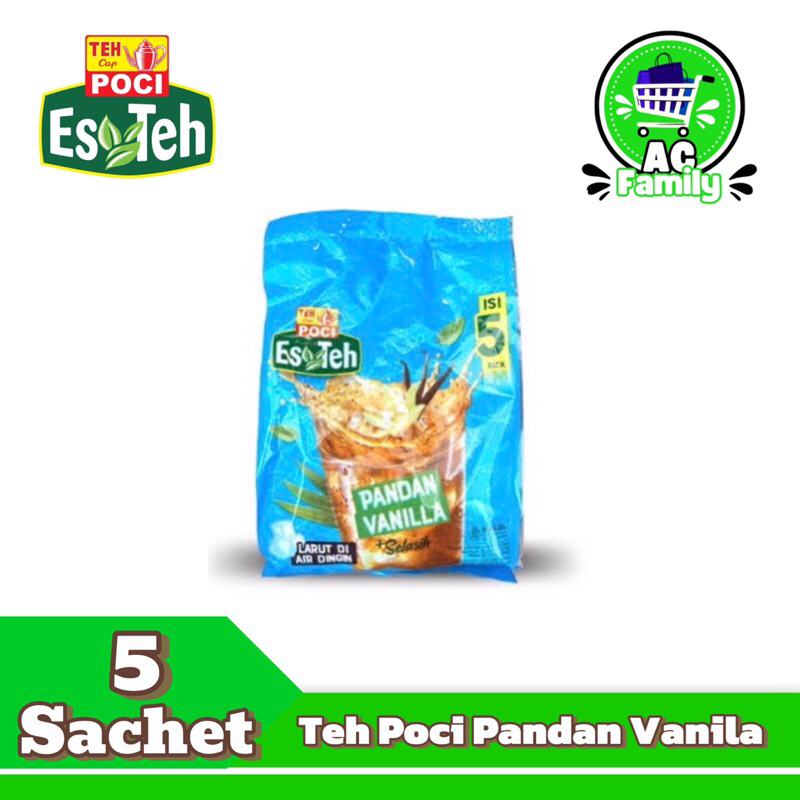 Jual Es Teh Poci Pandan Vanila Isi 5 Sachet | Shopee Indonesia