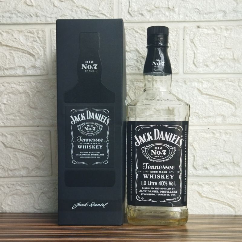 Jual Botol Kosong Jack Daniels No.7 + Box 1Liter | Shopee Indonesia