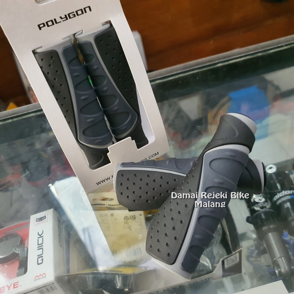 Jual Hand grip / handgrip Polygon Comfort dengan Palm Rest untuk sepeda ...
