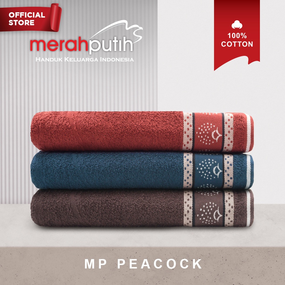 Jual Handuk Merah Putih Towel Peacock 70 x 135 cm / Handuk Mandi ...