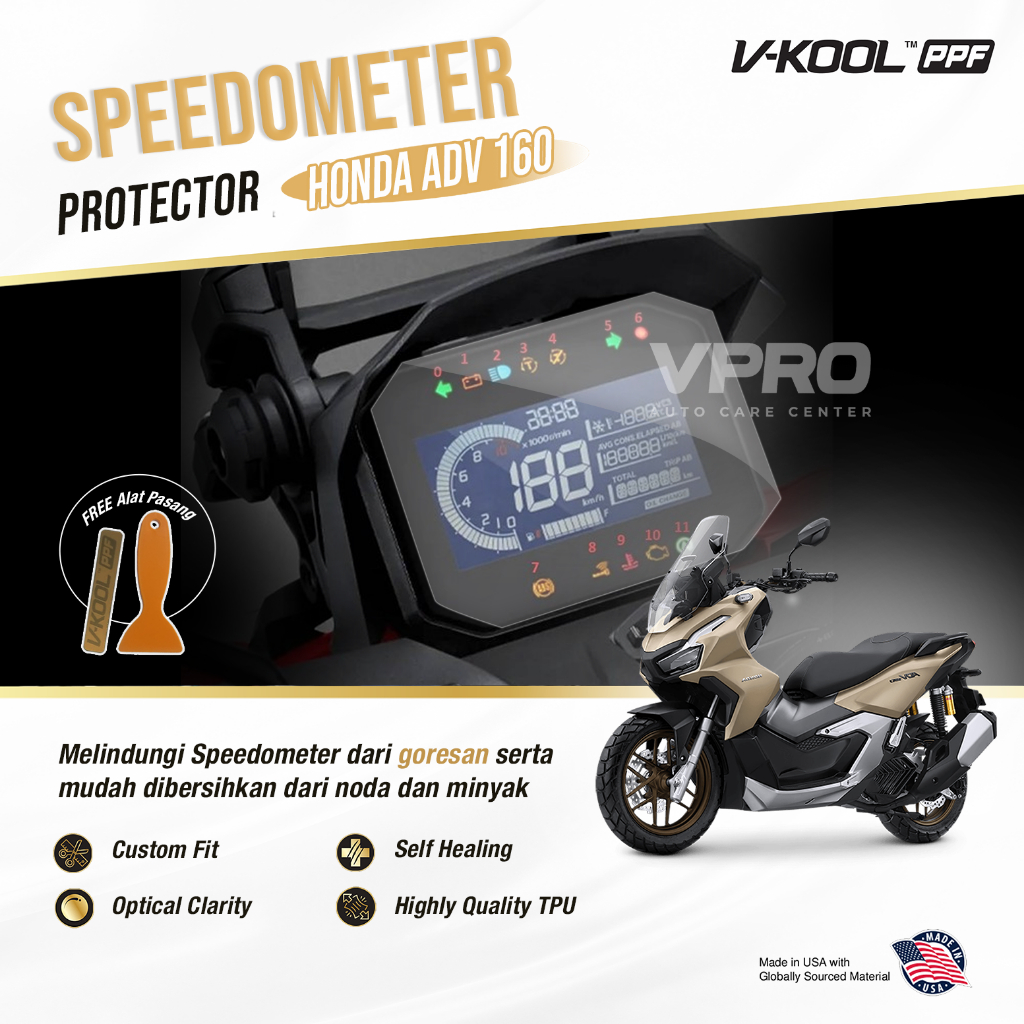 Jual VKOOL PPF Speedometer Motor Honda ADV 160 | Anti Gores Motor ...