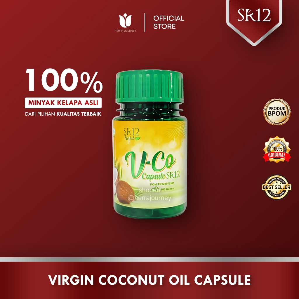 Jual VCO SR12 CAPSULE / KAPSUL / VICO / V-CO / VIRGIN COCONUT OIL ...