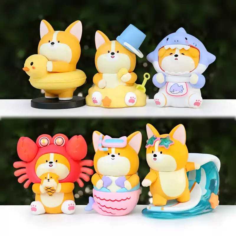 Jual Blind Box Karakter Patung Kecil Miniatur Anime Kepiting Corgi Toy ...