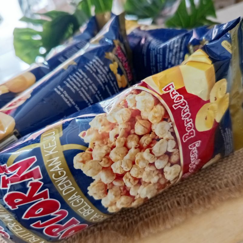Jual Oishi Popcorn Mentega Belgia dengan keju renceng 5 pcs x 20 gr ...