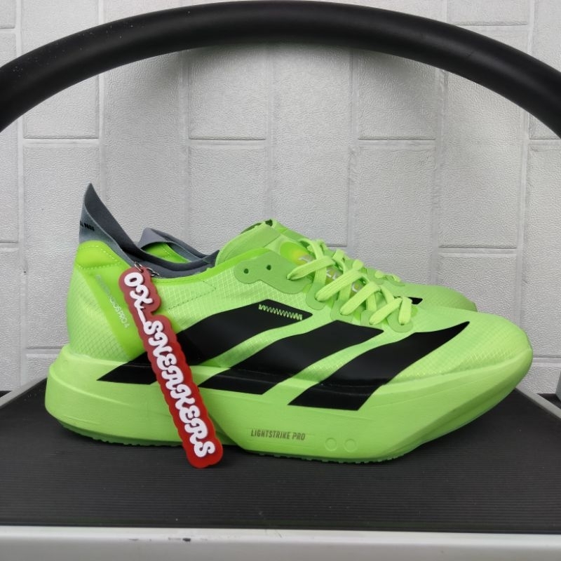 Jual SEPATU RUNNING PREMIUM ADIDAS ADIZERO ADIOS PRO 4 VOLT BLACK MEN'S ...
