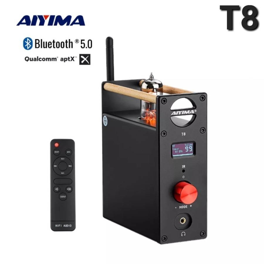Jual AIYIMA TUBE-T8 Tube Preamp w USB-DAC, DAC & BT 5.0 Receiver QCC3031 | Shopee Indonesia