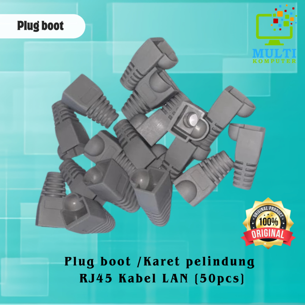 Jual Plug boot / Plug booth / Karet pelindung RJ45 Kabel LAN -[50pcs ...