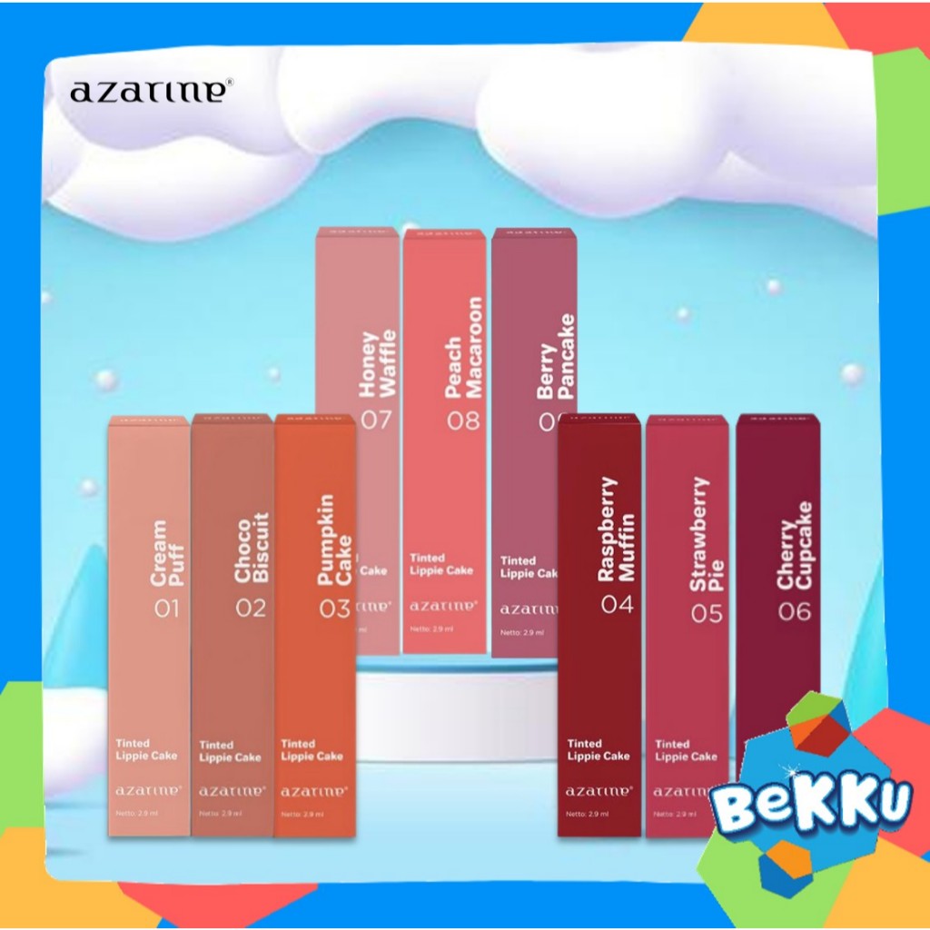 Jual Azarine Tinted Lippie Cake Lip Tint 2.9ml / Longlasting Hydrating ...