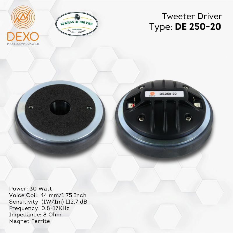 Jual Tweeter driver Dexo DE 250-20 Original | Shopee Indonesia