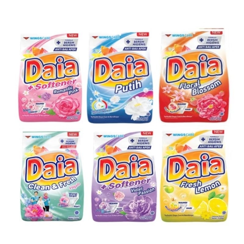 Jual Daia detergent bubuk 1,6kg/Daia detergent softener bubuk 1,6kg | Shopee Indonesia