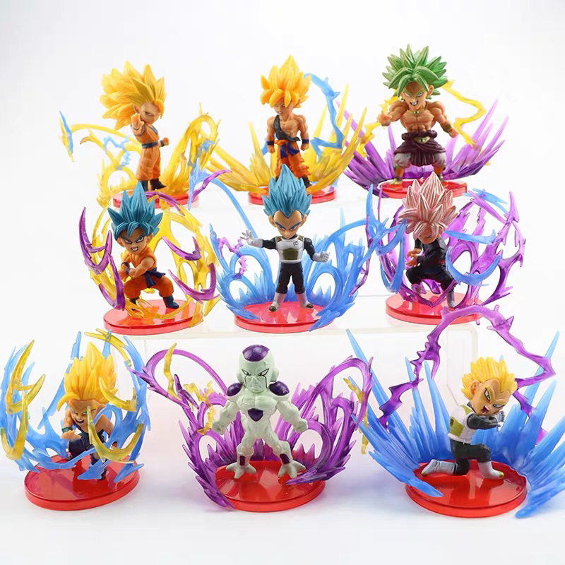 Jual Action Figure Dragon Ball Mini Figure Set Son Goku Vegeta Super ...