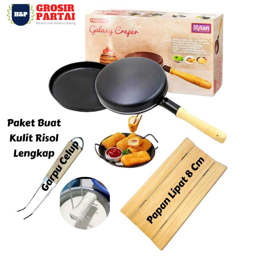Jual GALAXY CREPERS CETAKAN KULIT LUMPIA ANTI LENGKET TEFLON KULIT ...