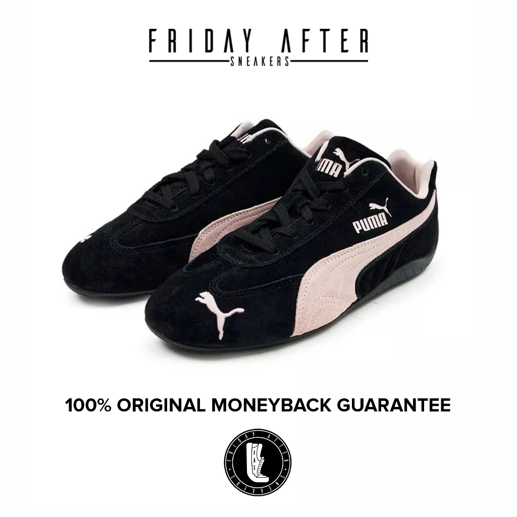 Jual Sepatu Sneakers Wanita Puma Speedcat OG Black Pink Original Resmi ...