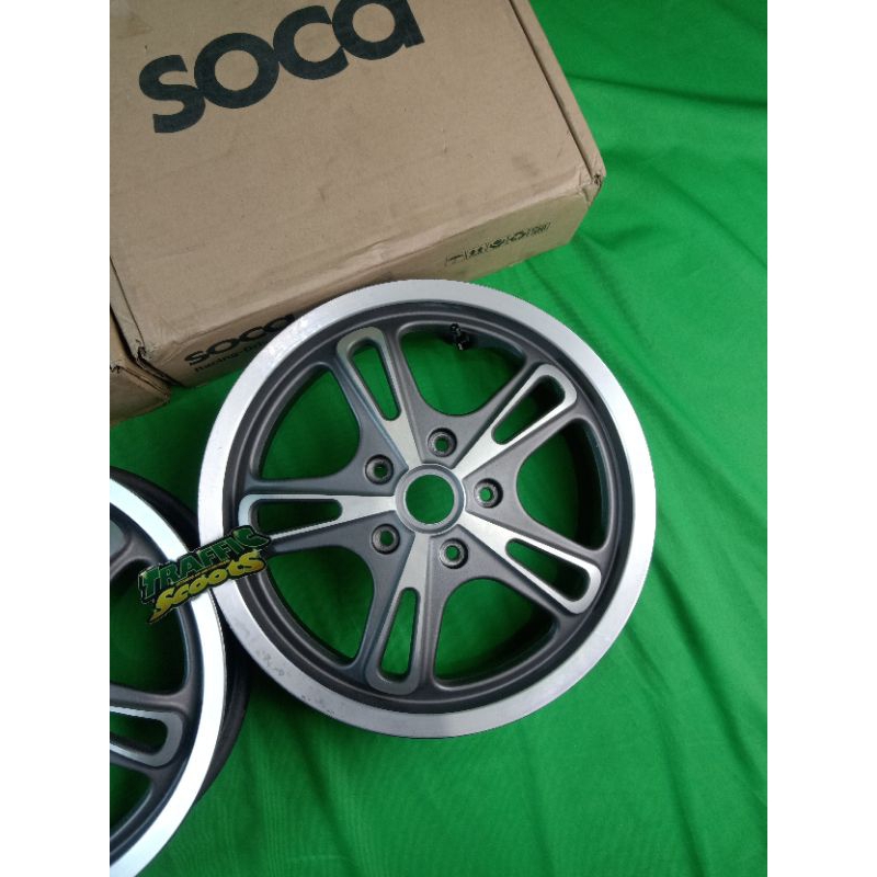 Jual velg soca r-af vespa matic gts/sprint/primavera double disc ...