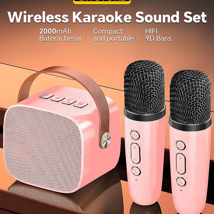 Jual Terbaik Mini Speaker Bluetooth 2 mic 1 Karaoke Bluetooth 53 Mini ...