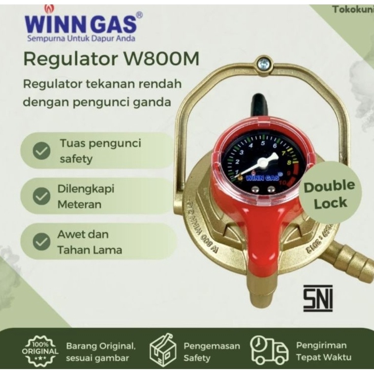 Jual Menarik Regulator WINN GAS W8M meter dengan pengunci ganda ...