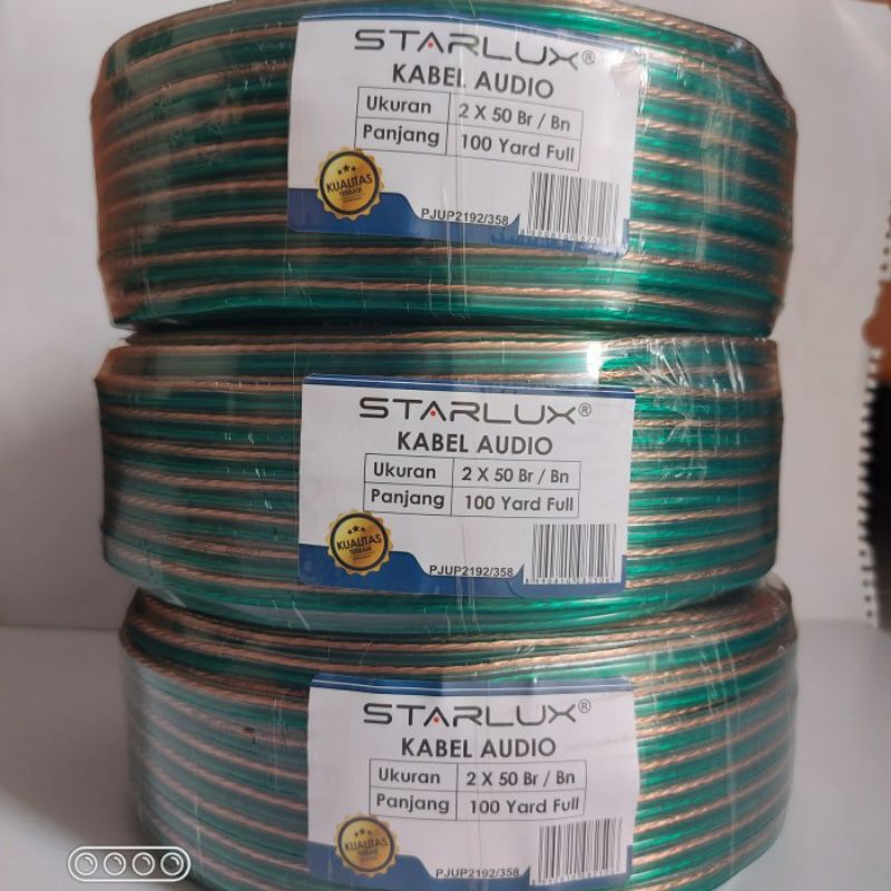 Jual Kabel Listrik Kabel Transperant 2×50 100 Yard (100Y) Full | Shopee ...