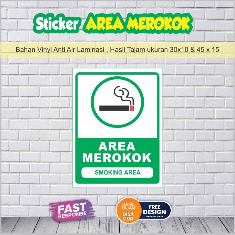 Jual Sticker Area Merokok | Shopee Indonesia