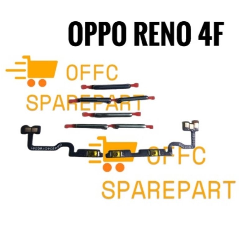 Jual Tombol Flexibel On Off Volume Oppo Reno 4F Satu Set | Shopee Indonesia