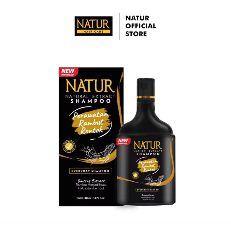 Jual SHAMPOO NATUR PERAWATAN RAMBUT RONTOK 140ml | Shopee Indonesia