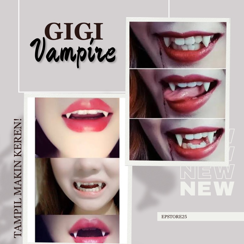 Jual GIGI VAMPIR fake fang gigi taring palsu dracula vampire drakula ...