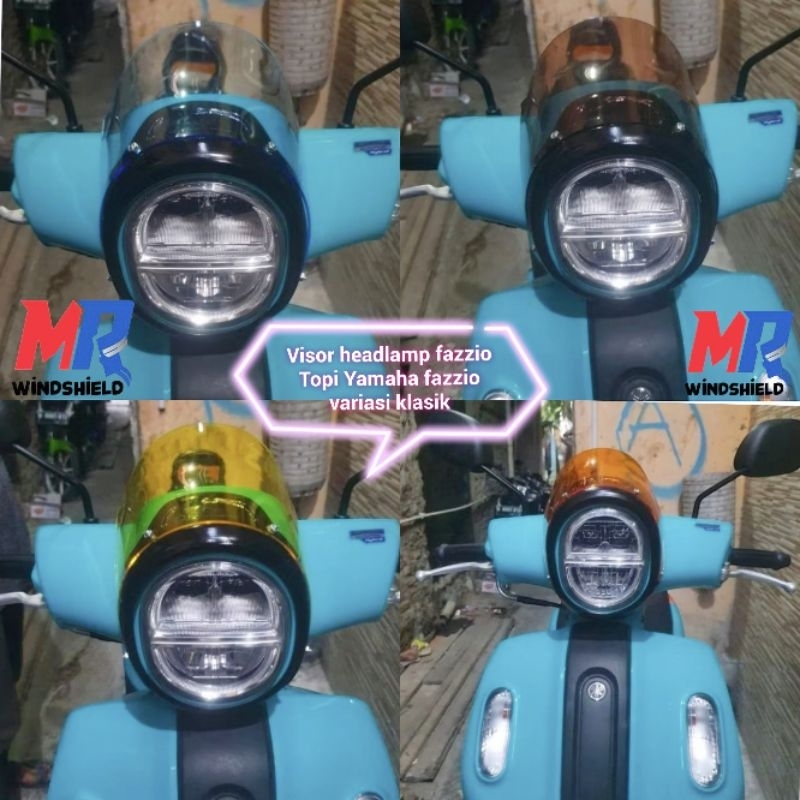 Jual Visor headlamp fazzio / Topi Yamaha fazzio variasi klasik | Shopee ...