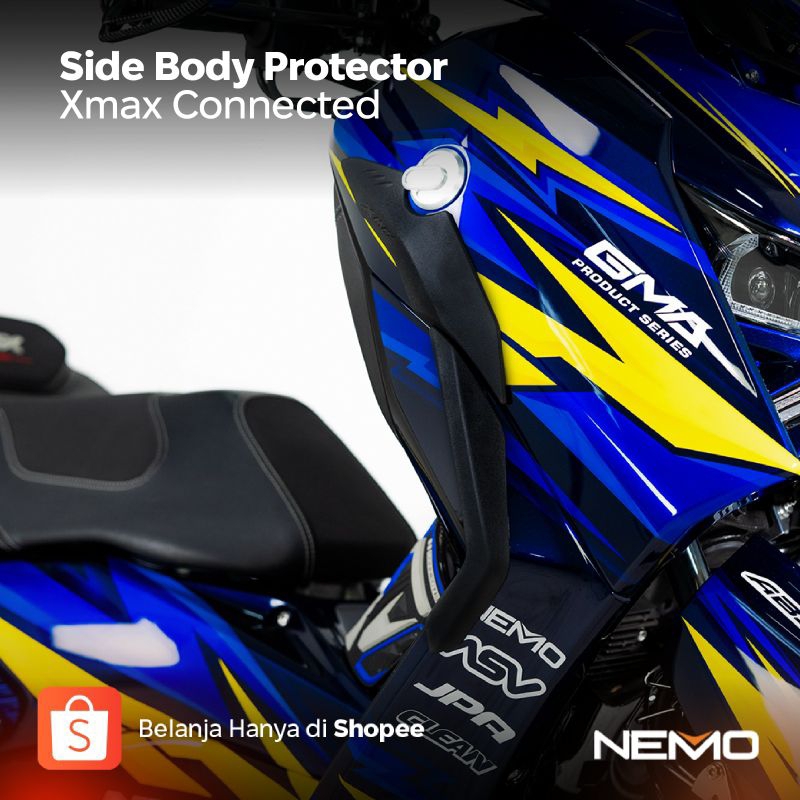 Jual NEMO Pelindung Body Samping / Side Body Protector Xmax Connected ...