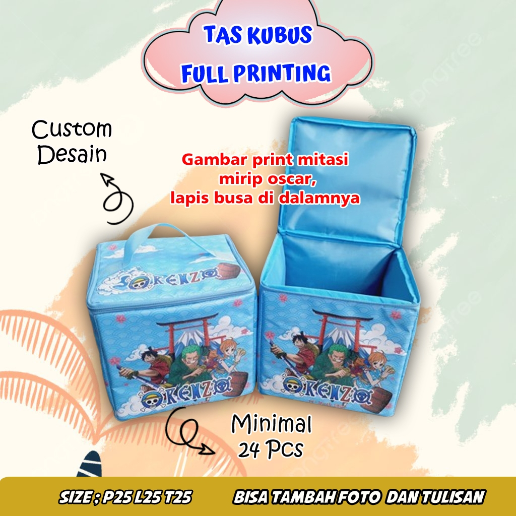 Jual Hampers Ultah Lunch Box Kubus Kotak Full Printing Gambar Custom ...