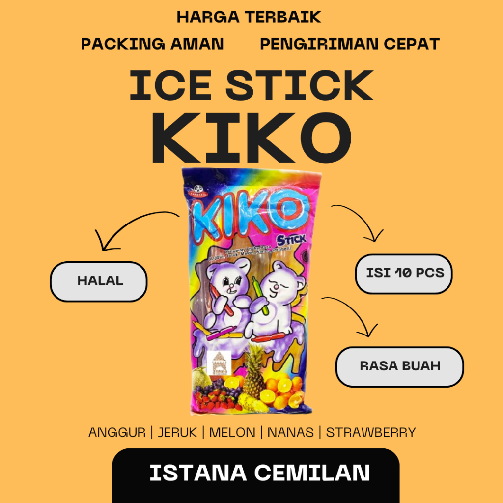 Jual KiKO Ice Stick Minuman Es Stik (isi 10 pcs) | Shopee Indonesia