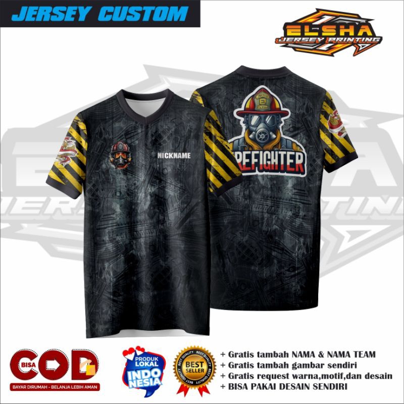 Jual Jersey damkar/Jersey damkar custom/Jersey damkar bebas request ...