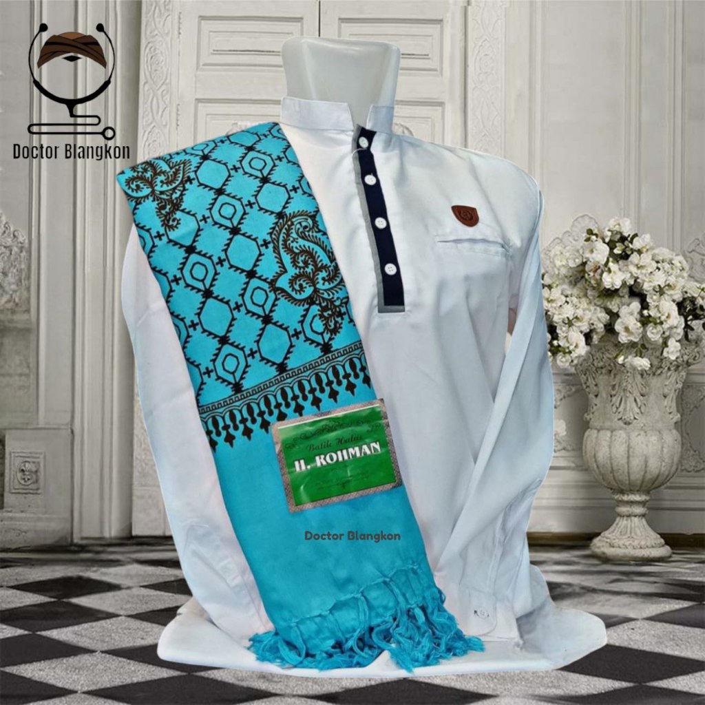Jual Sorban Pria Premium Motif Malay Muslim Melayu | Sorban Goyor Putih ...