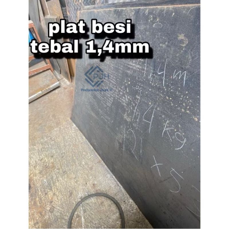 Jual plat besi eser hitam polos ketebalan 1,4mm. ukuran mulai dari ...