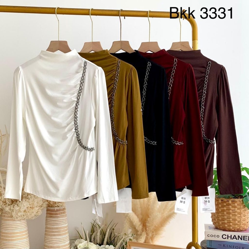 Jual ATASAN BLOUSE WANITA 3331# 9858# KAOS IMPORT PREMIUM [VARIASI ...