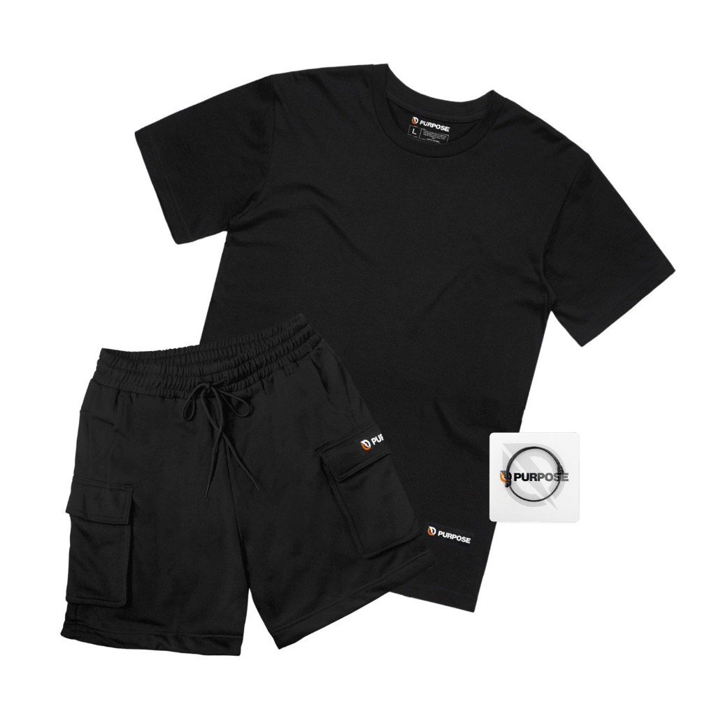 Jual Purpose - One Set Pakaian Pria Celana Cargo | Shopee Indonesia