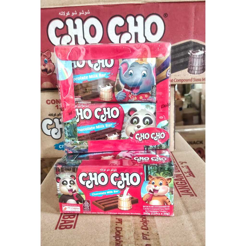 Jual Cho Cho Chocolate Milk Bar 240 G / 12 Pcs @ 20 G | Shopee Indonesia