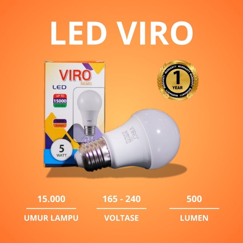Jual Lampu LED VIRO 5 Watt | Shopee Indonesia