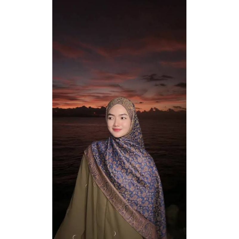 Jual pashmina Turkey motif etnik tebal dan lembut | Shopee Indonesia