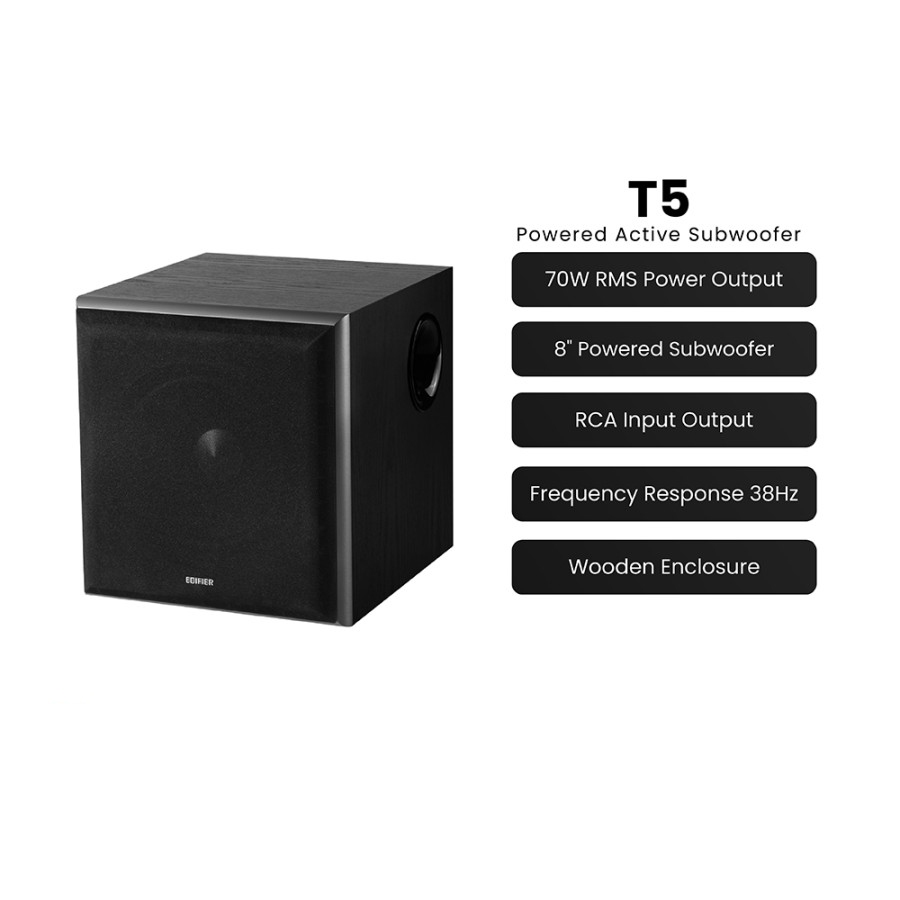 Jual EDIFIER T5 Powered Active Subwoofer | Shopee Indonesia
