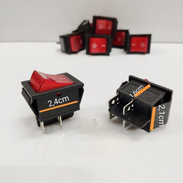 Jual Saklar Switch On Off Kotak Besar 4 kaki 4 Pin 15A | Shopee Indonesia