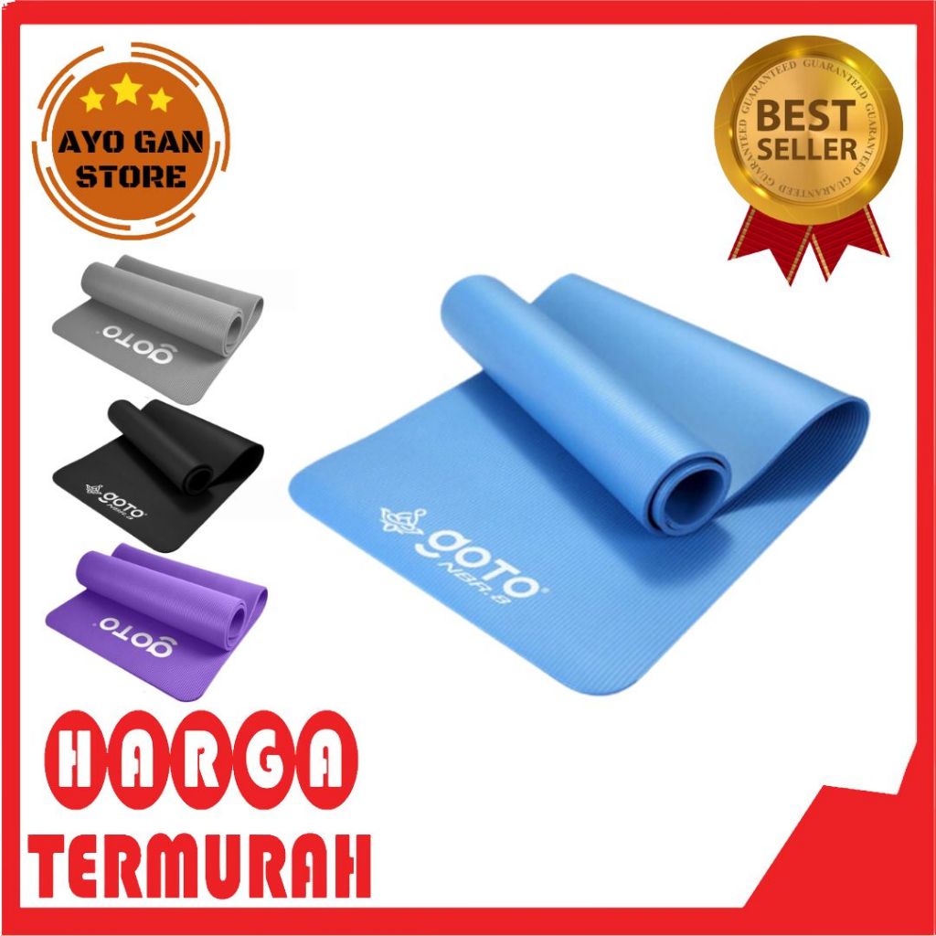 Jual GOTO Matras Yoga Olahraga Alas Senam Gym Tebal Anti Slip | Shopee ...