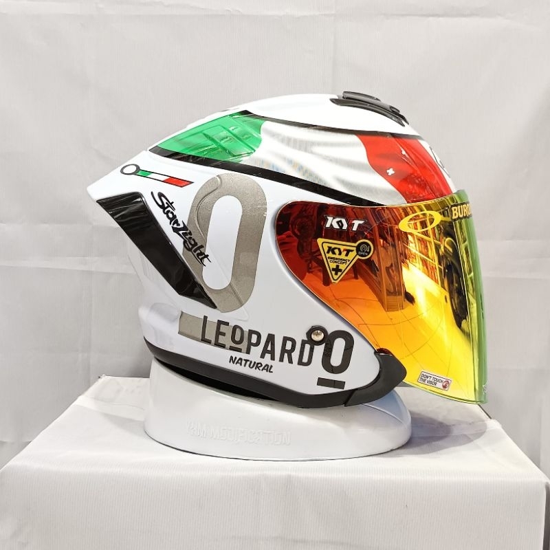 Jual HELM JS ARMOR LEOPARD HELM VIRAL KEKINIAN GRATIS STICER | Shopee ...