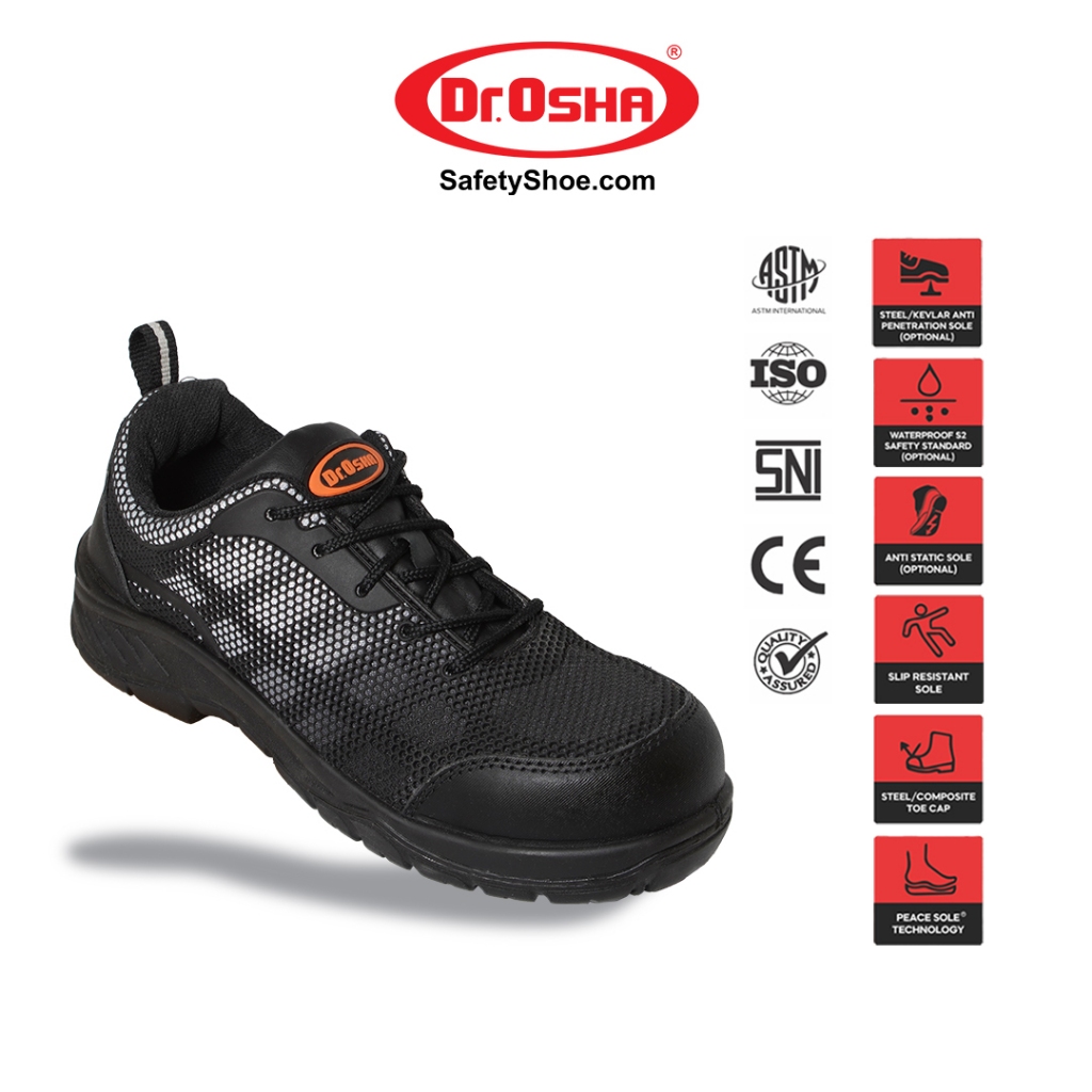 Jual Dr OSHA Vibran Sporty 3109 S1 Composite Safety Shoes Reinforced ...