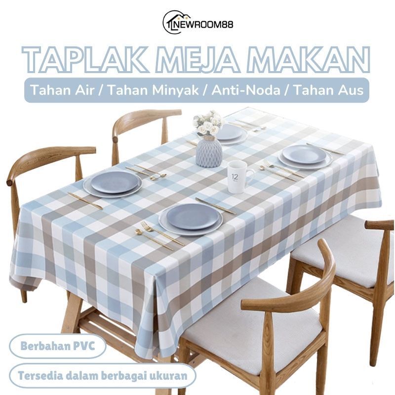 Jual Newroom - Taplak Meja Makan PVC Premium 140x170cm/140x140cm ...