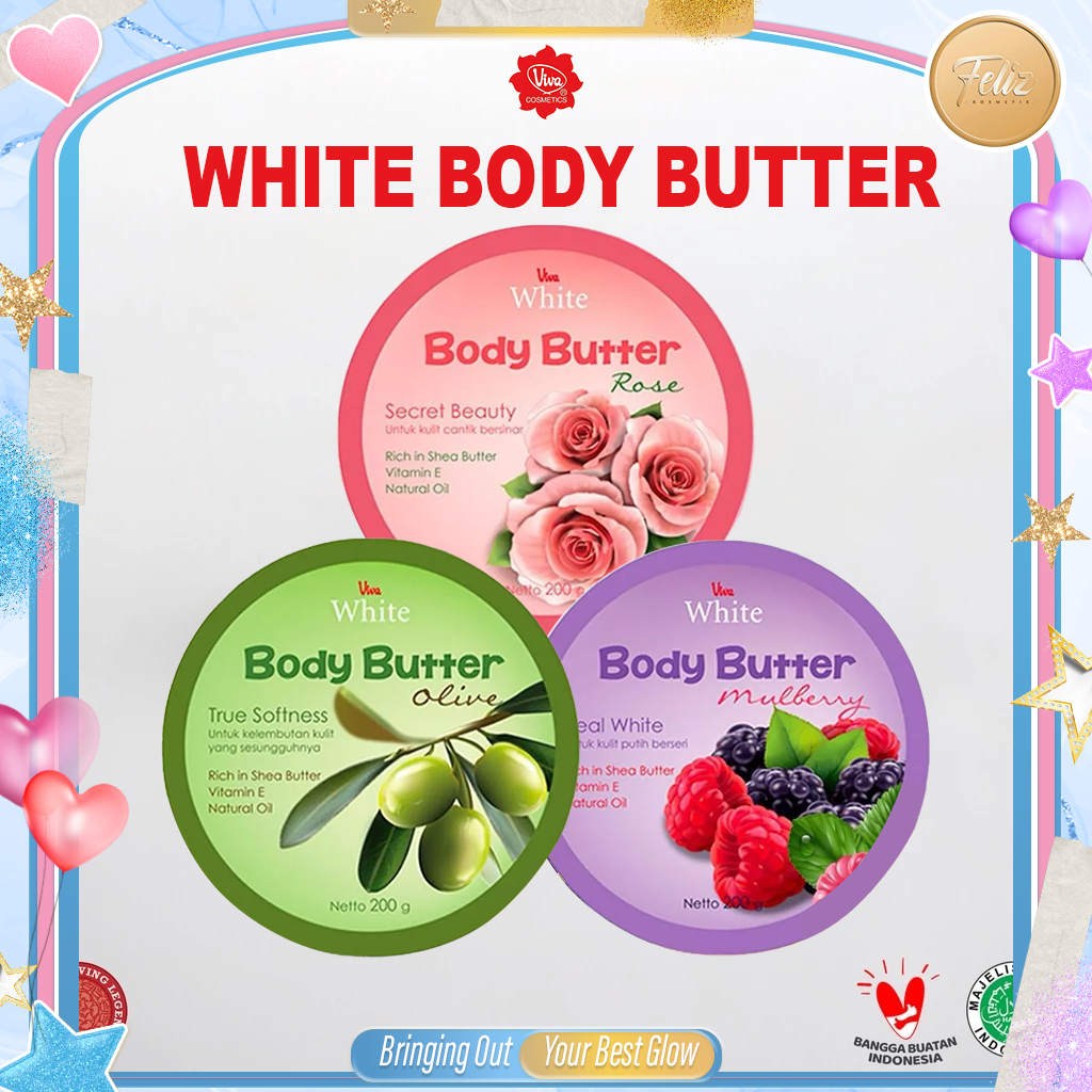 Jual * FELIZ * VIVA White Body Butter 200gr | Shopee Indonesia