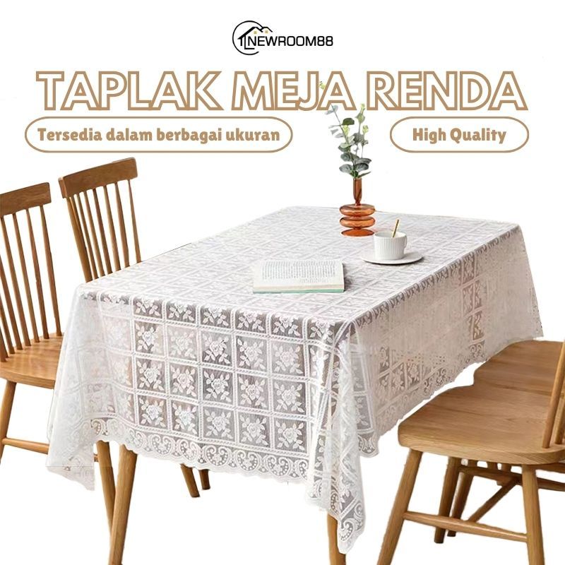 Jual Newroom - Taplak Meja Makan Kain Renda Motif Bunga Vintage Ukuran ...