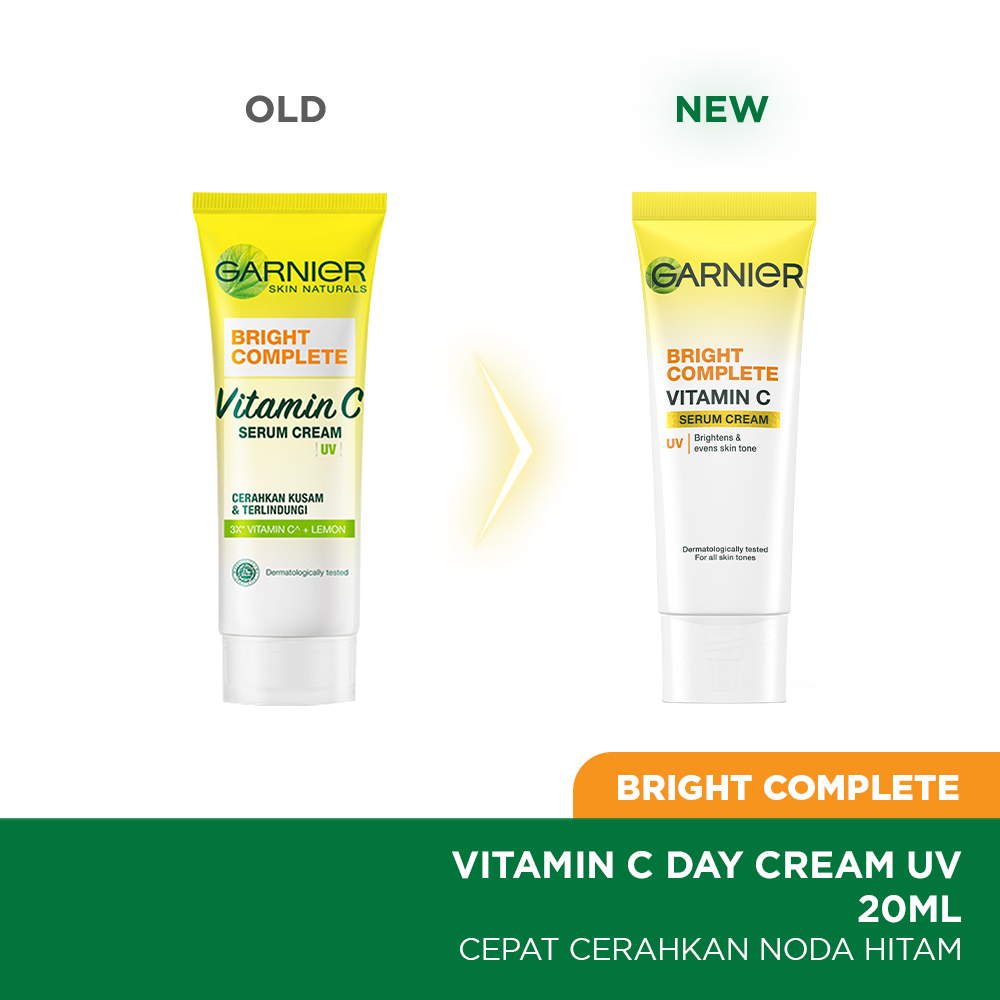 Jual LIVI - Garnier Bright Complete Vitamin C Serum Cream UV 20ml | Shopee Indonesia