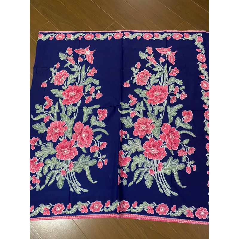Jual PREMIUM!! KAIN BATIK ENCIM KOMBINASI TULIS MOTIF FLORAL/ BAHAN ...