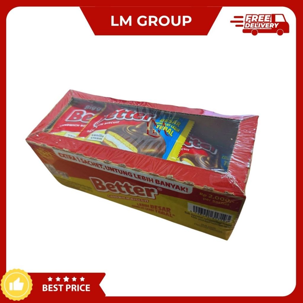 Jual Roma Better 2000 Bigger Sandwich Biscuit 1 Pack Isi 10 pcs EXTRA 1 ...