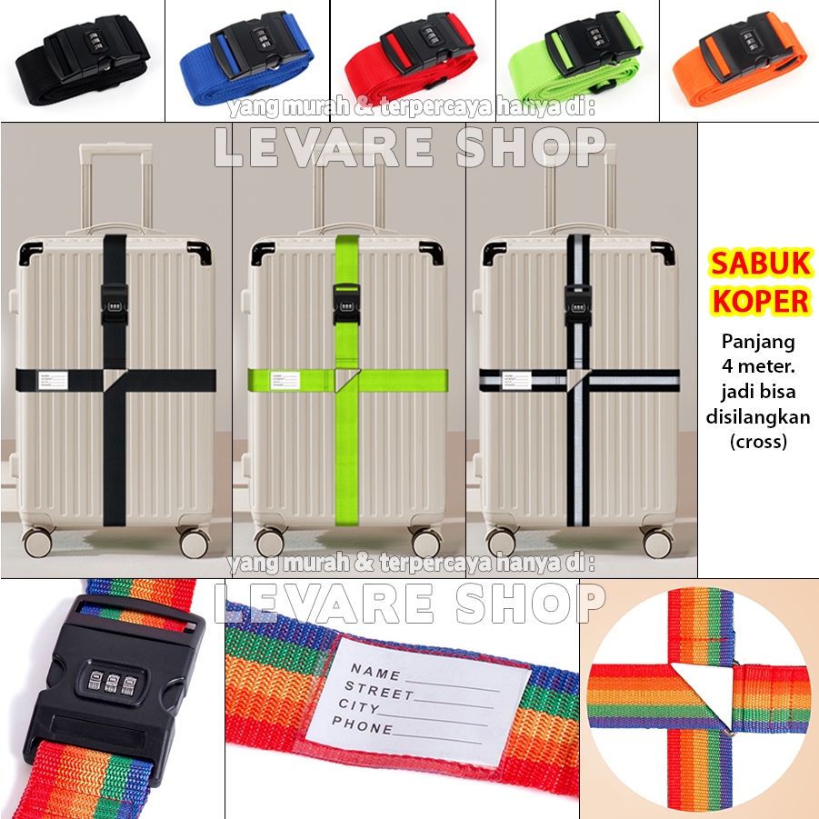 Jual 4m Cross Strap Tali Sabuk Koper Luggage Belt Silang Pengaman ...